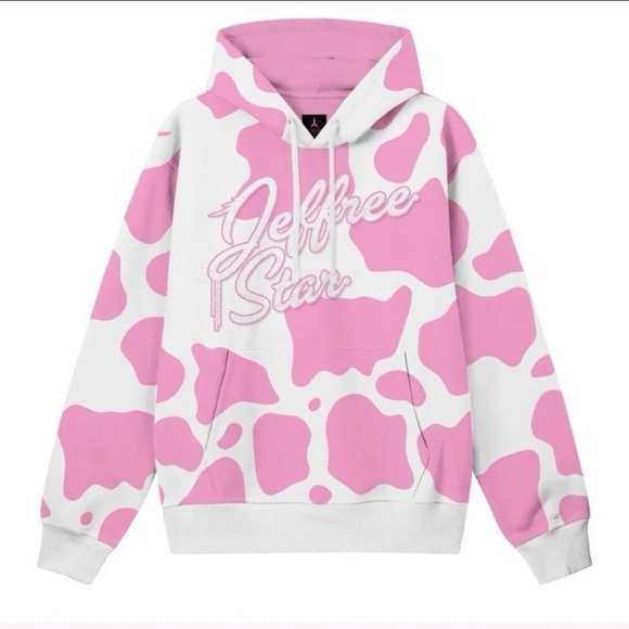 Jeffree Star | Tops | Set Of Jeffree Star Pink Cow Print Hoodie And ...